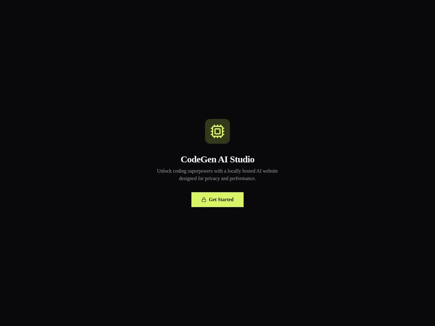 CodeGen AI Studio