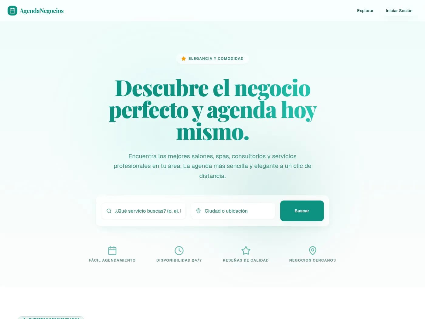 AgendaNegocios Web