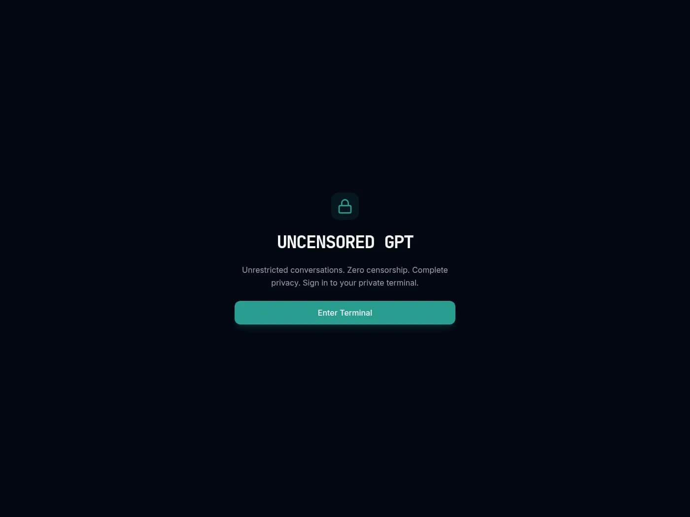 Uncensored Local ChatGPT