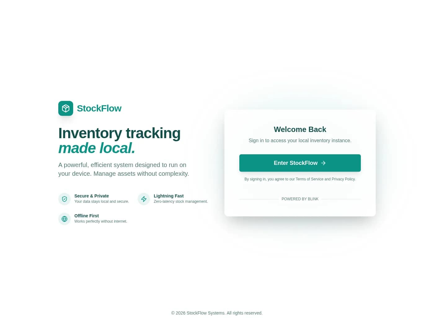 Local Inventory Tracker