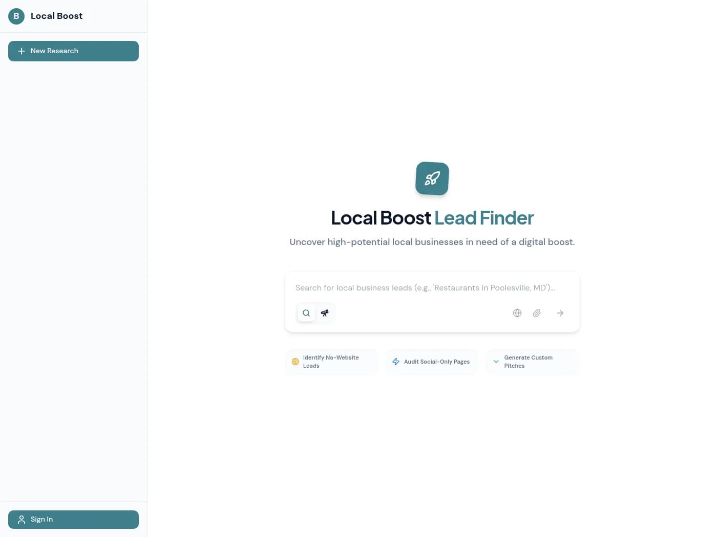 Local Boost Lead Finder