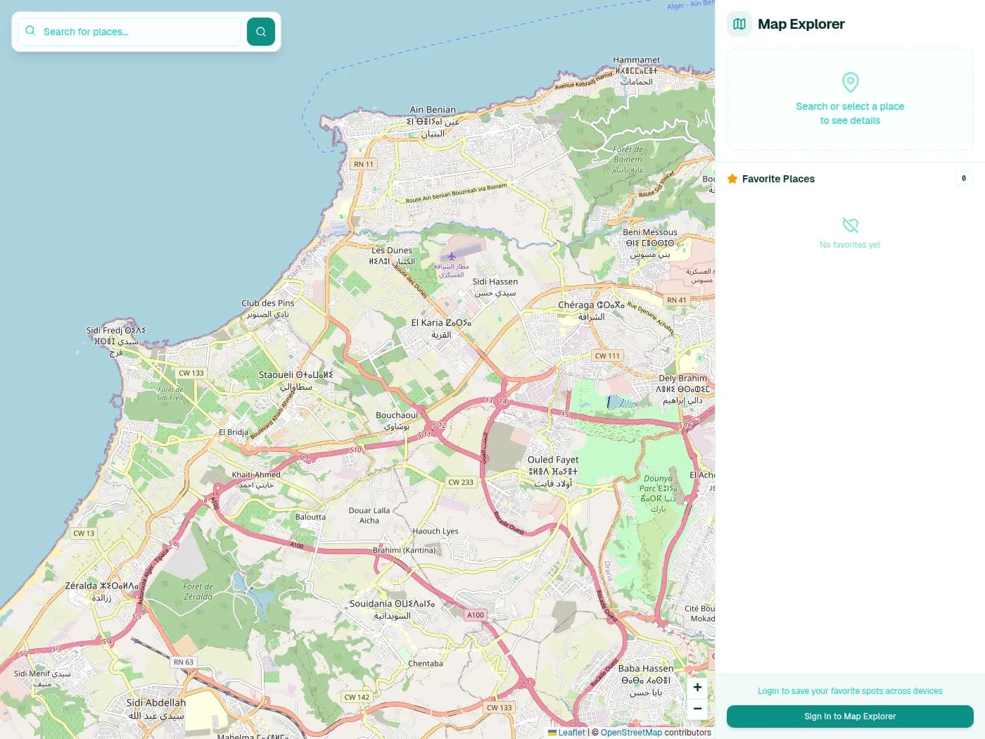 Local Map Explorer