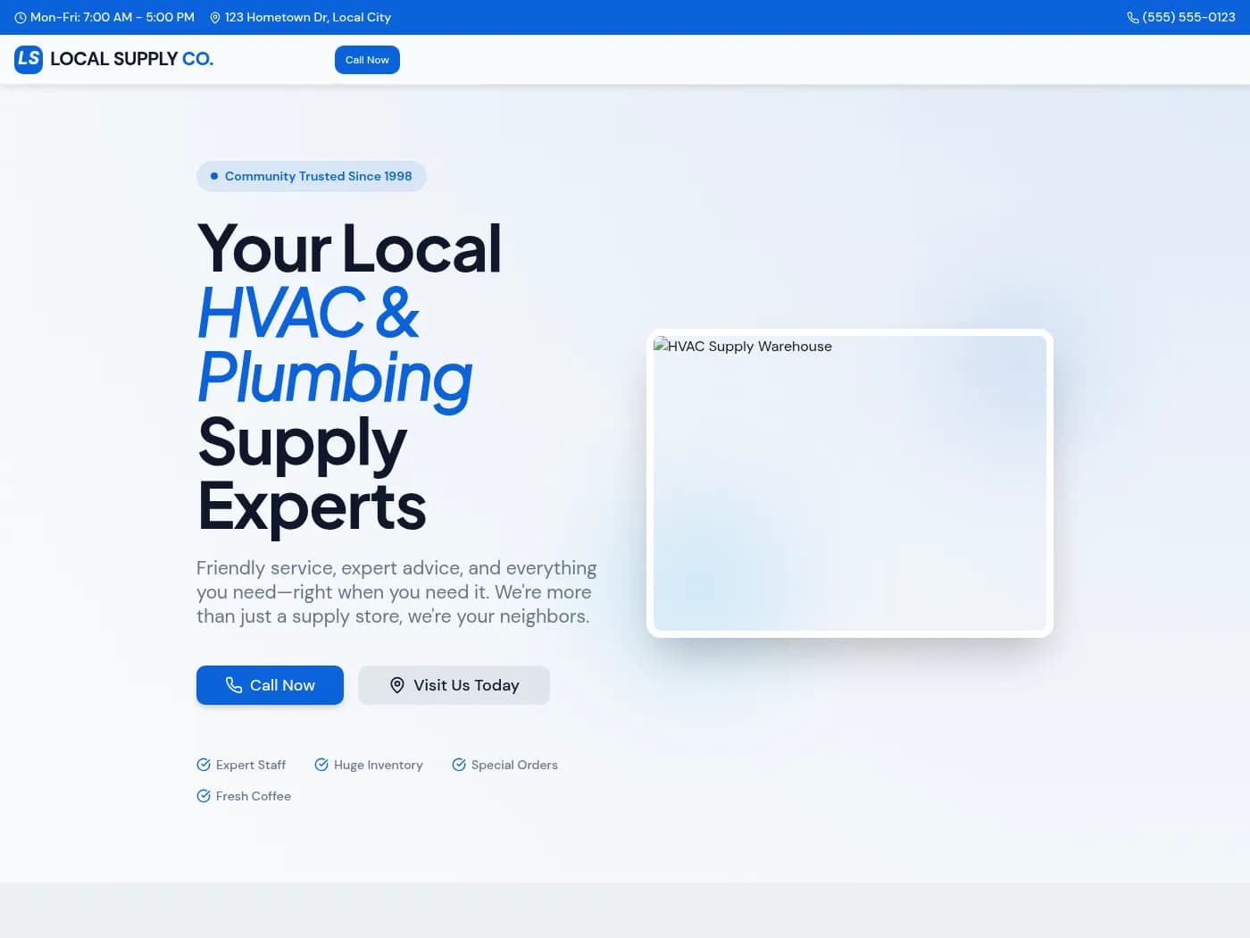 Local Supply Co. Website