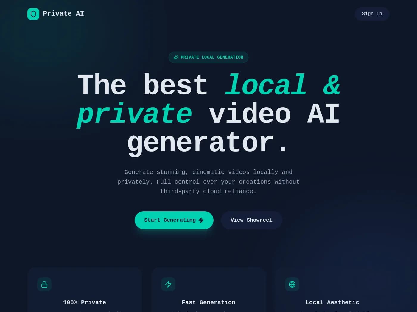 Private Video AI Generator