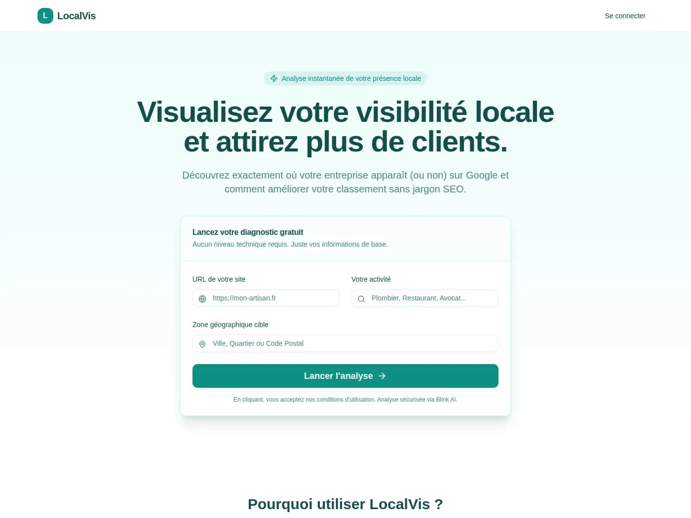 Local Visibility Dashboard