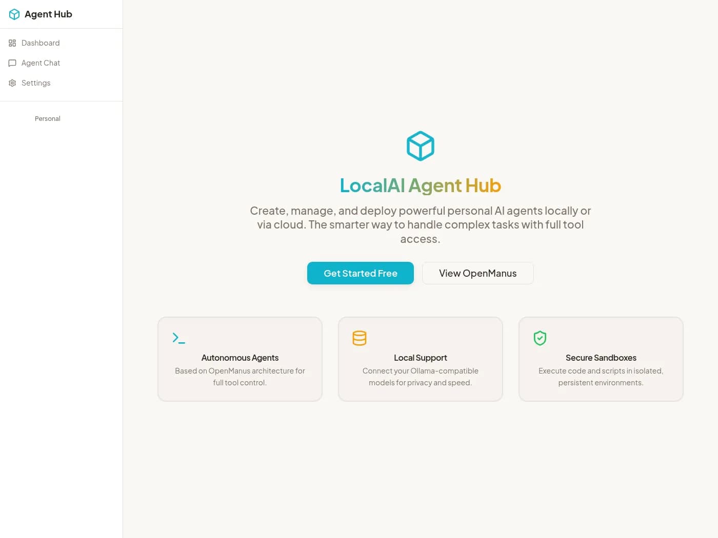LocalAI Agent Hub