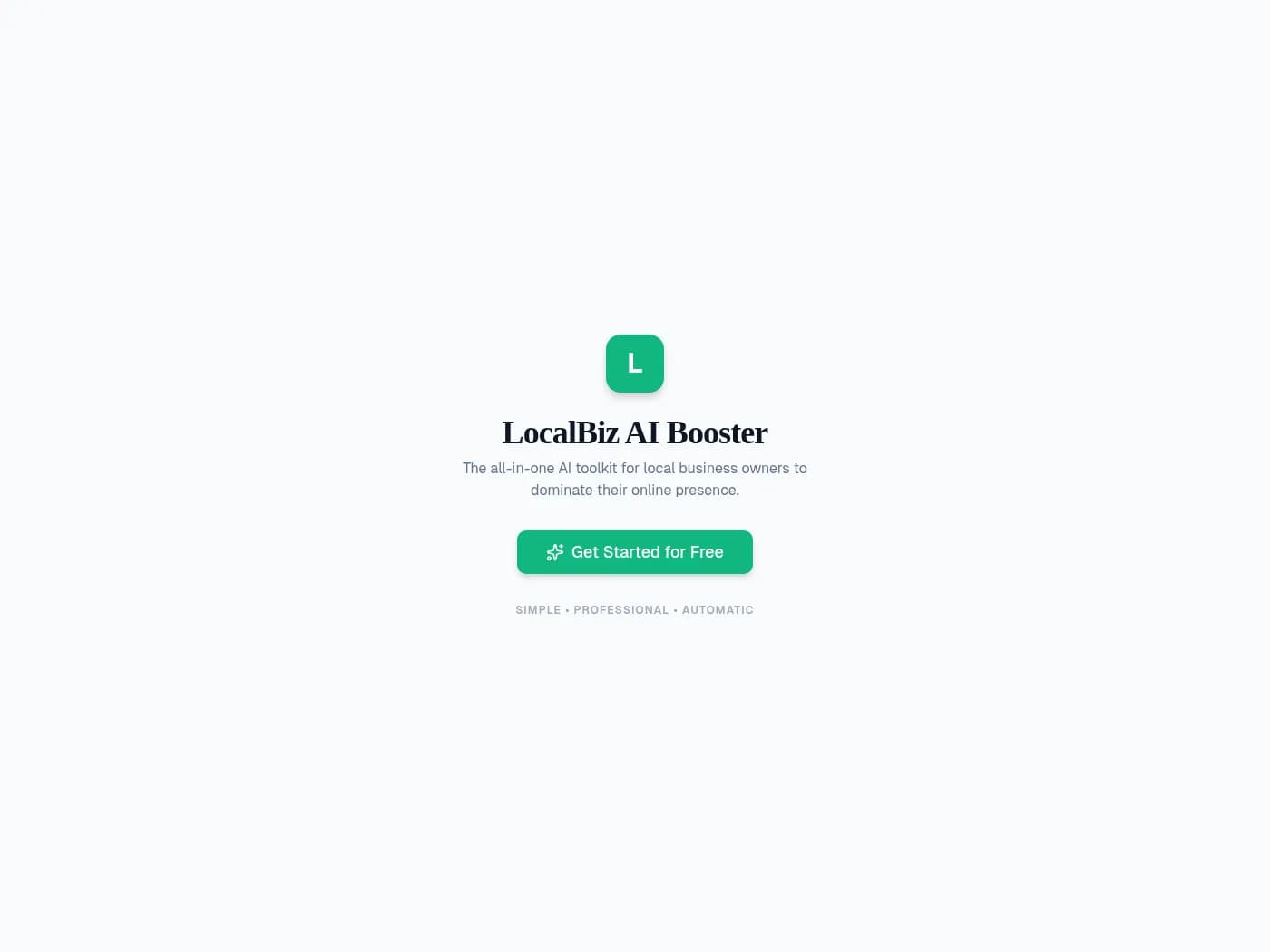 LocalBiz AI Booster
