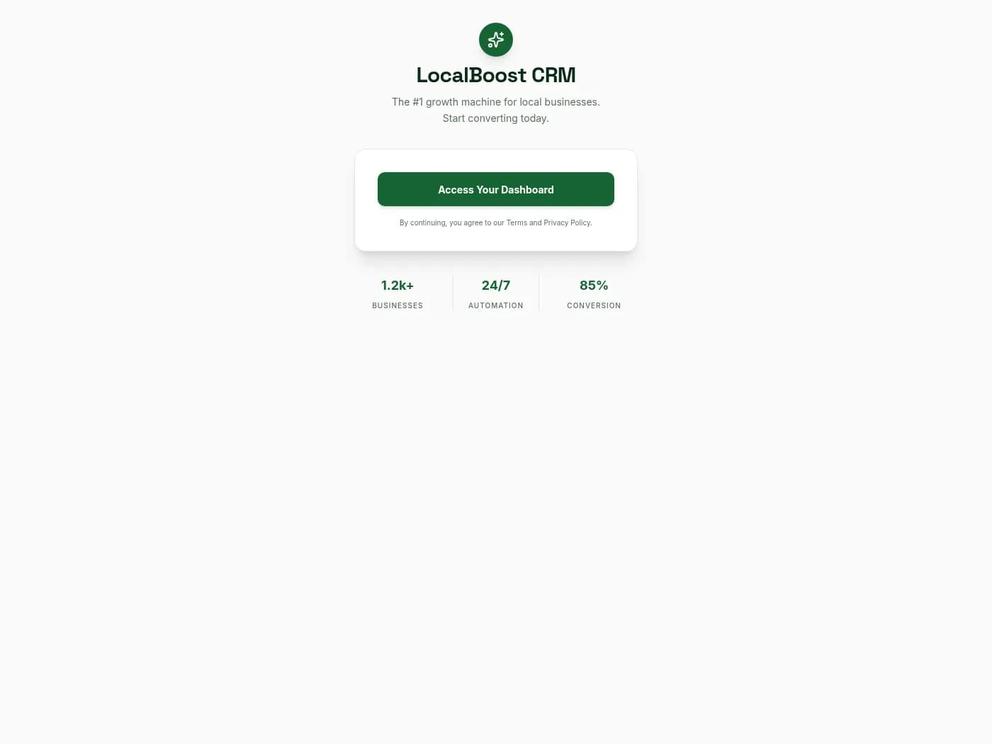 LocalBoost CRM