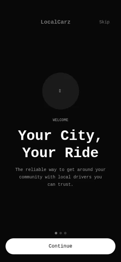LocalCarz Ride App