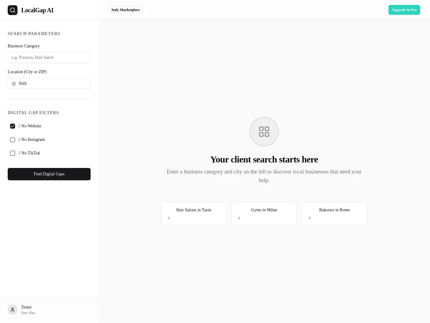 LocalGap Finder