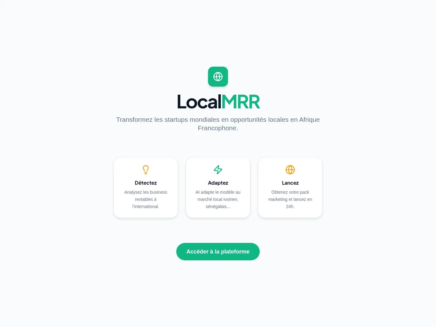 LocalMRR Opportunity Platform