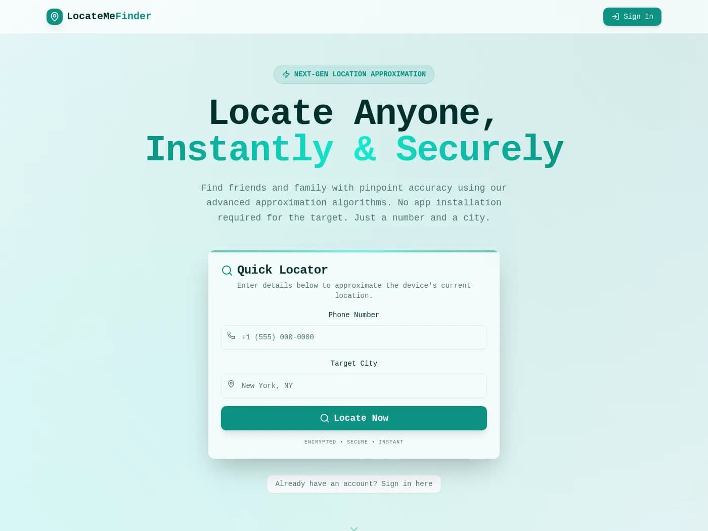 LocateMe Finder