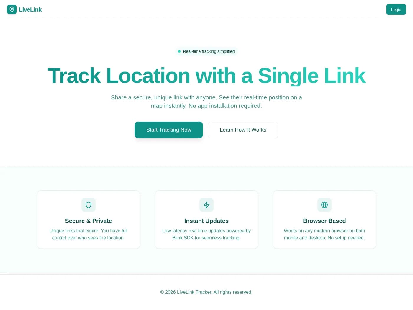 LiveLink Tracker