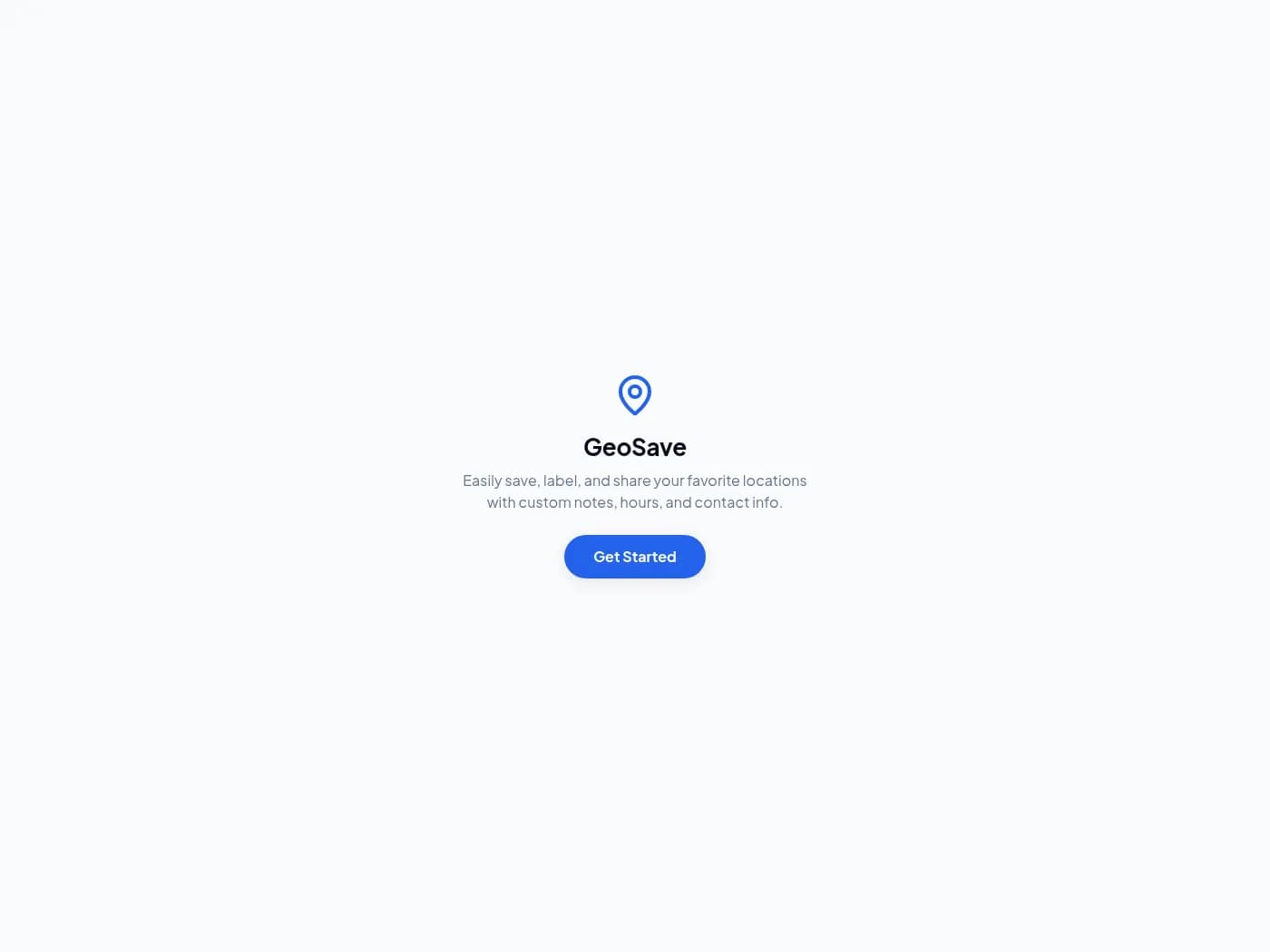 Location Saver App