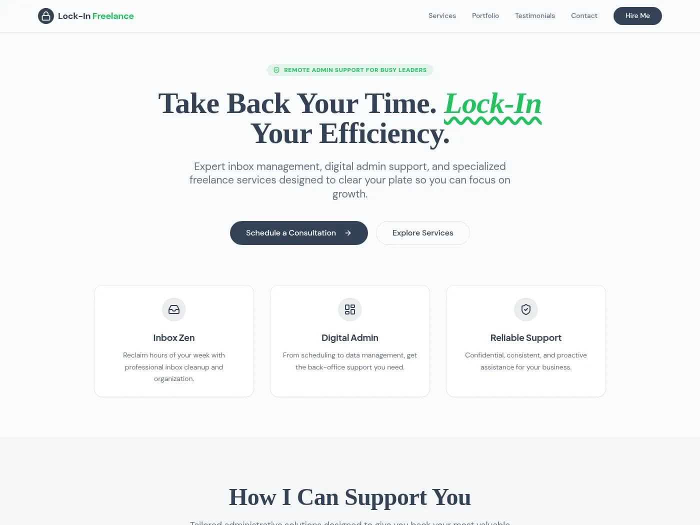 Lock-In Freelance Site