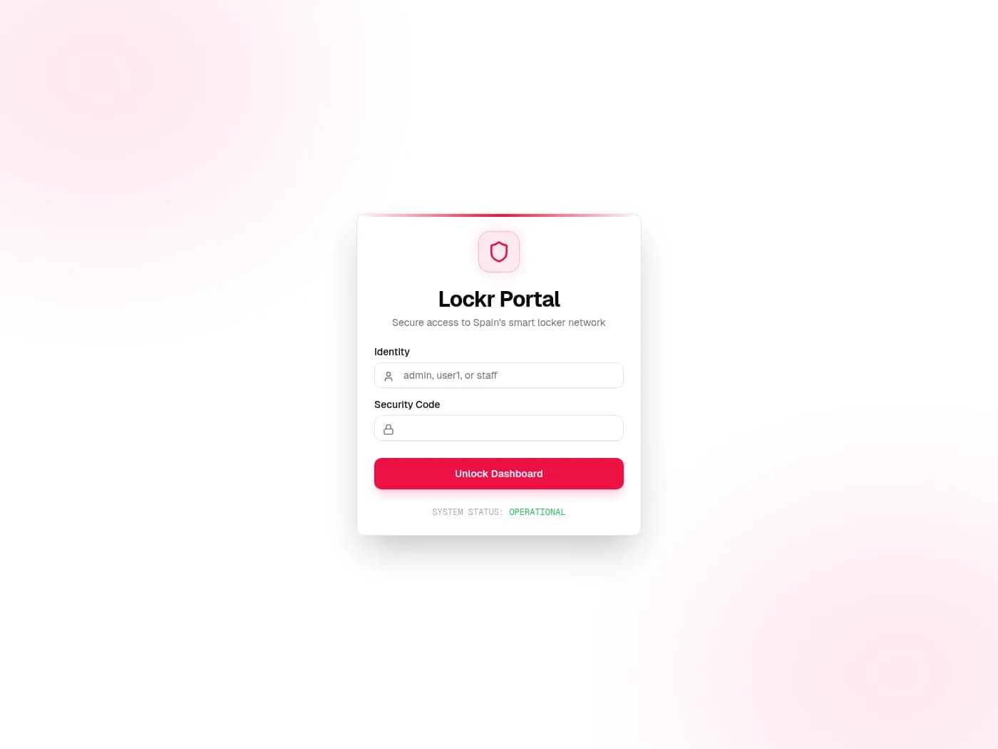 Lockr Dashboard