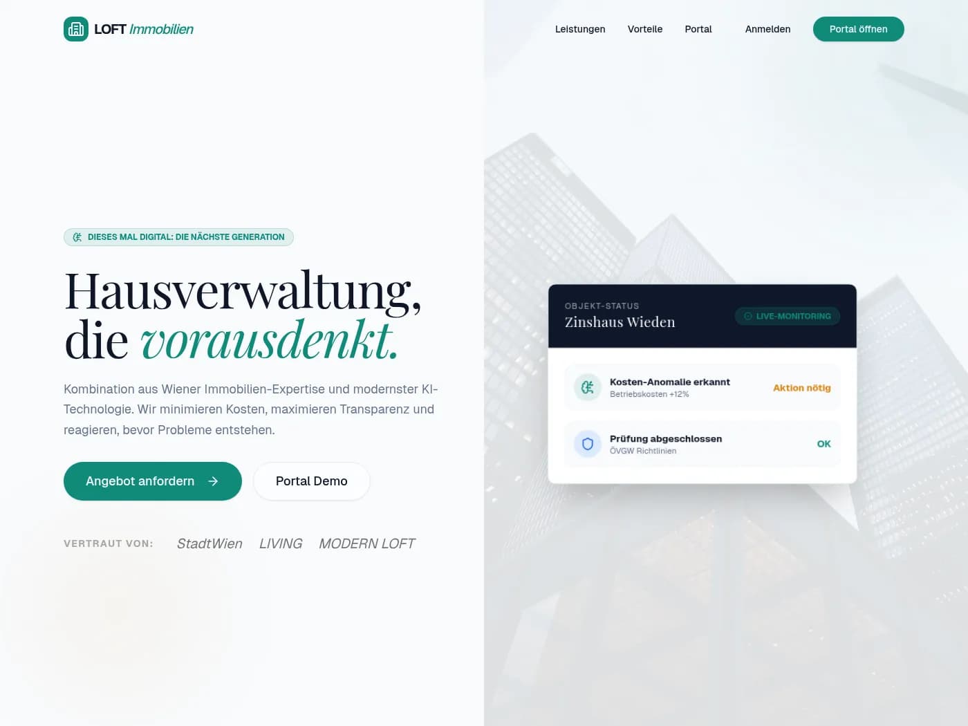 LOFT Immobilien Web Portal