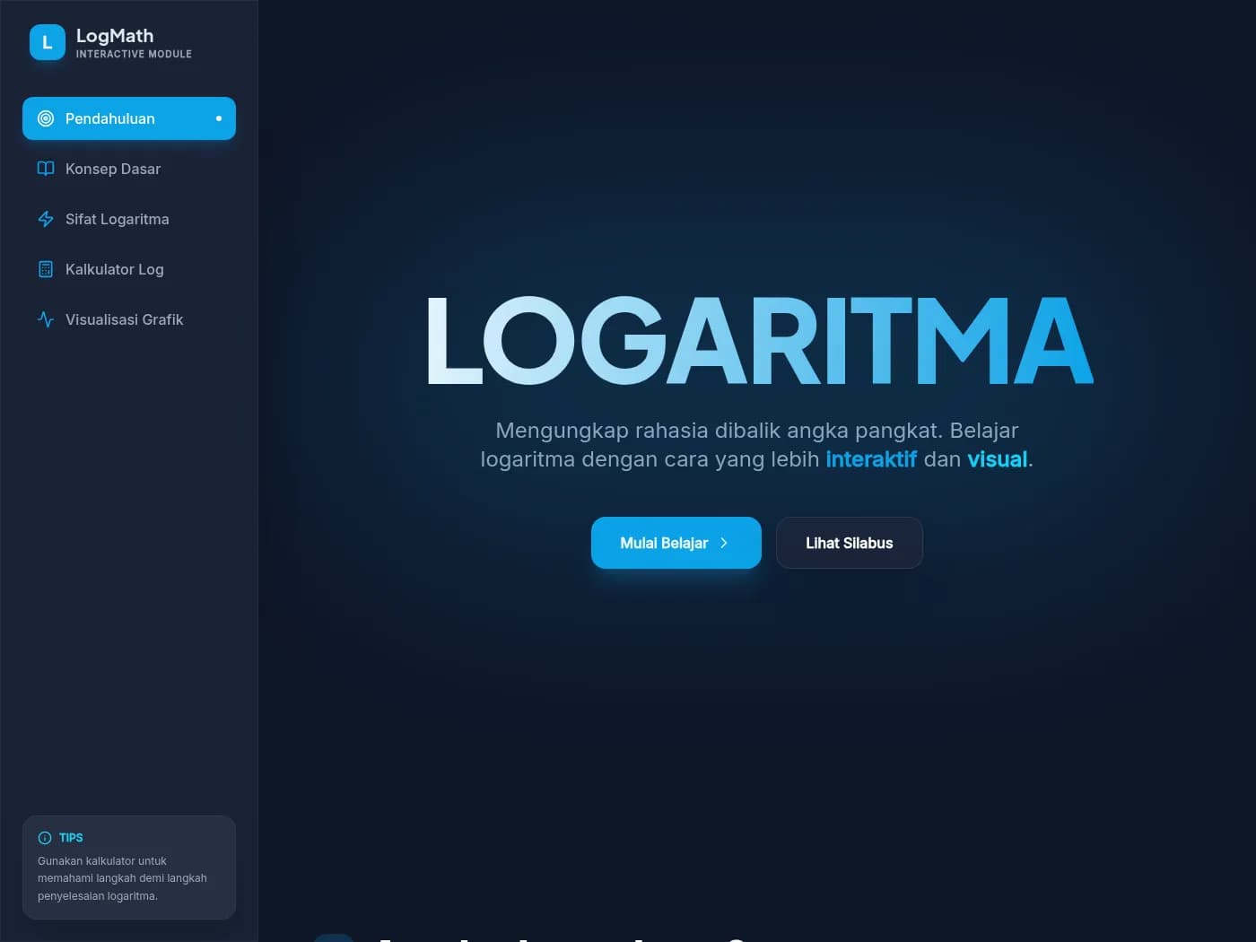 Interactive Math Module