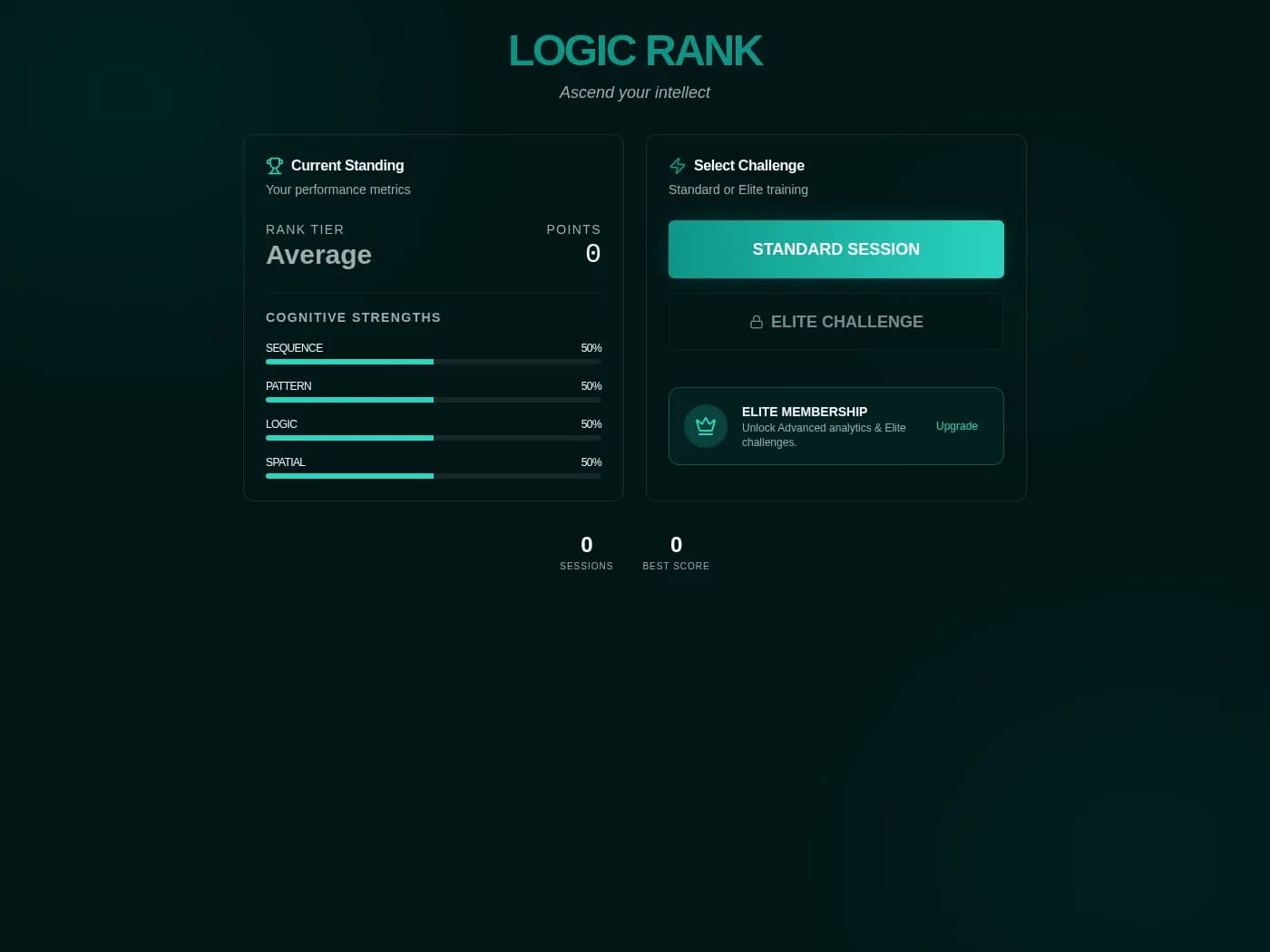 Logic Rank Puzzle Game