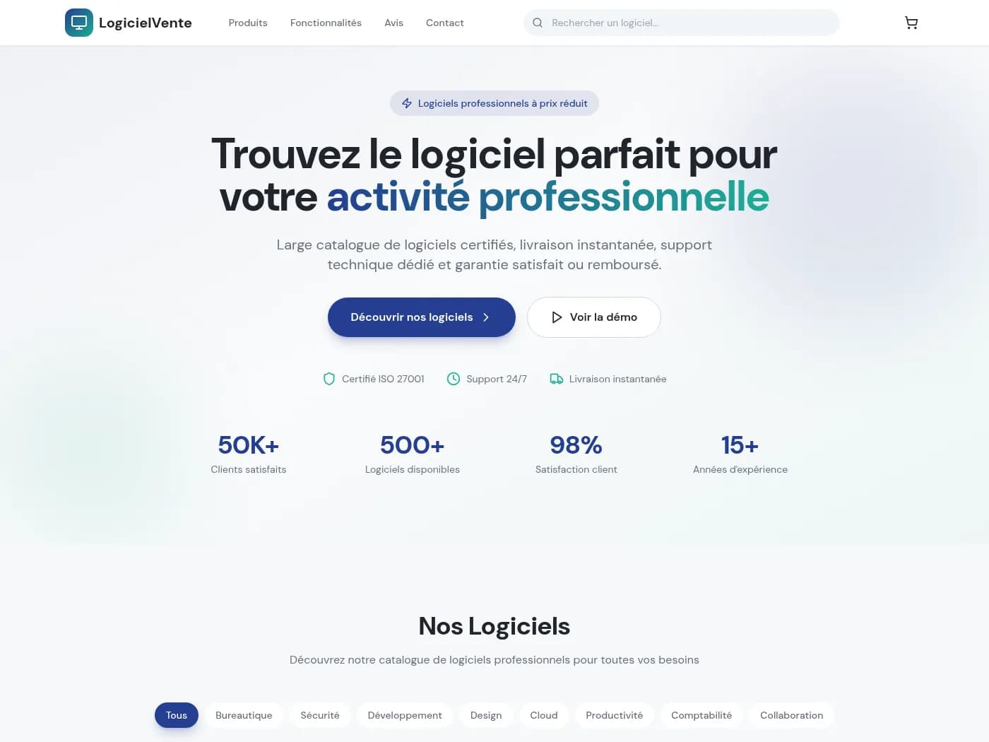 LogicielVente Platform