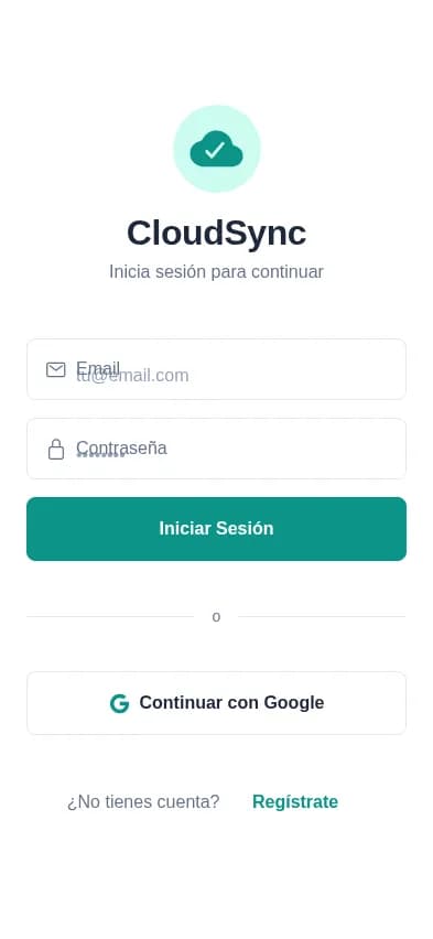 CloudSync Login App