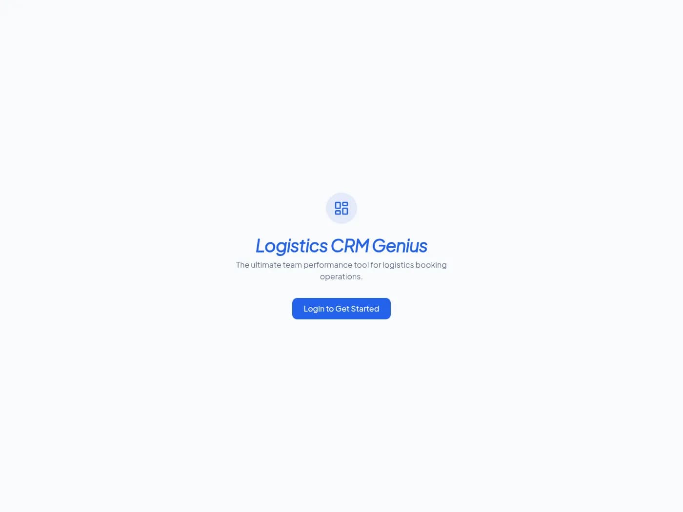Logistics CRM Genius