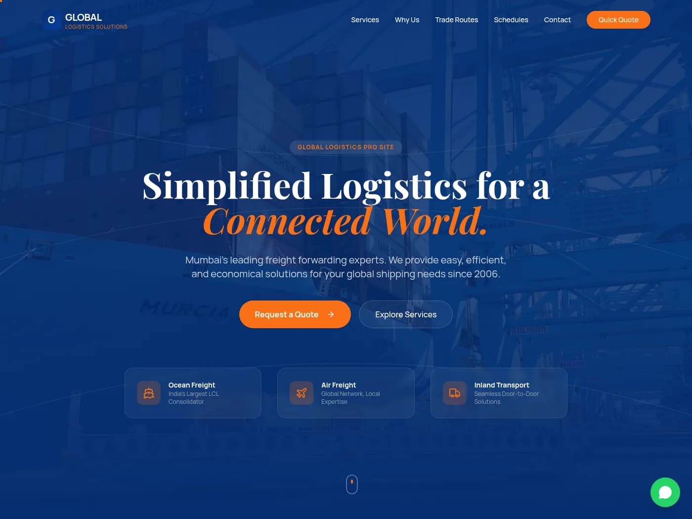 Global Logistics Pro Site