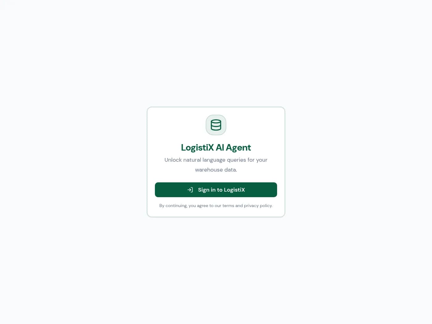 LogistiX SQL AI Agent
