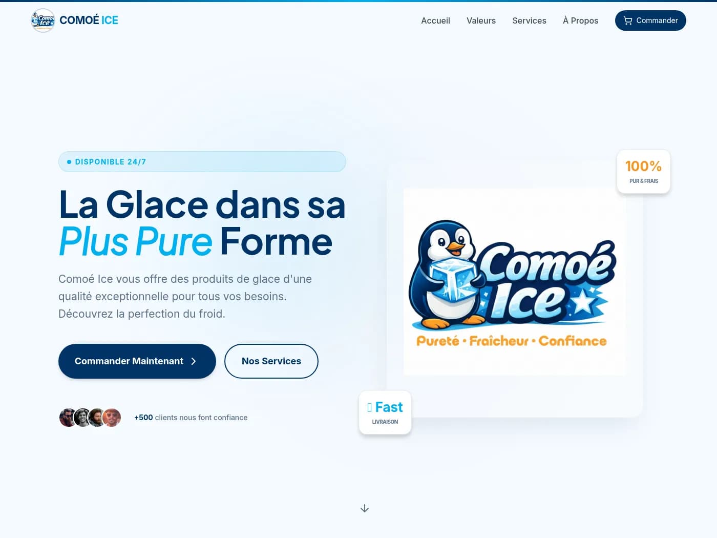 Logo-Based Landing Page
