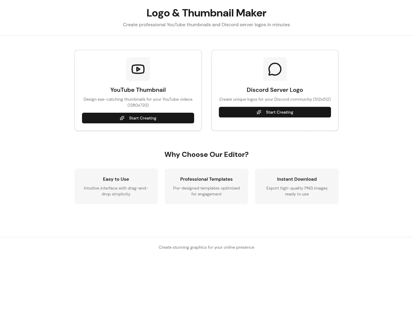Logo & Thumbnail Maker