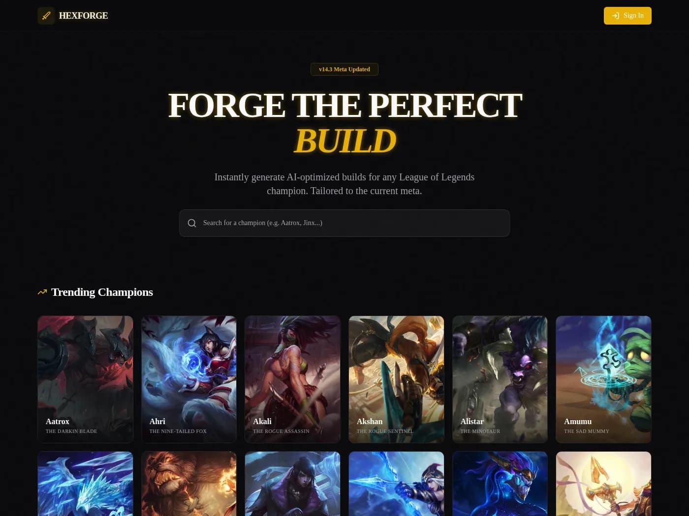 LoL Build Generator