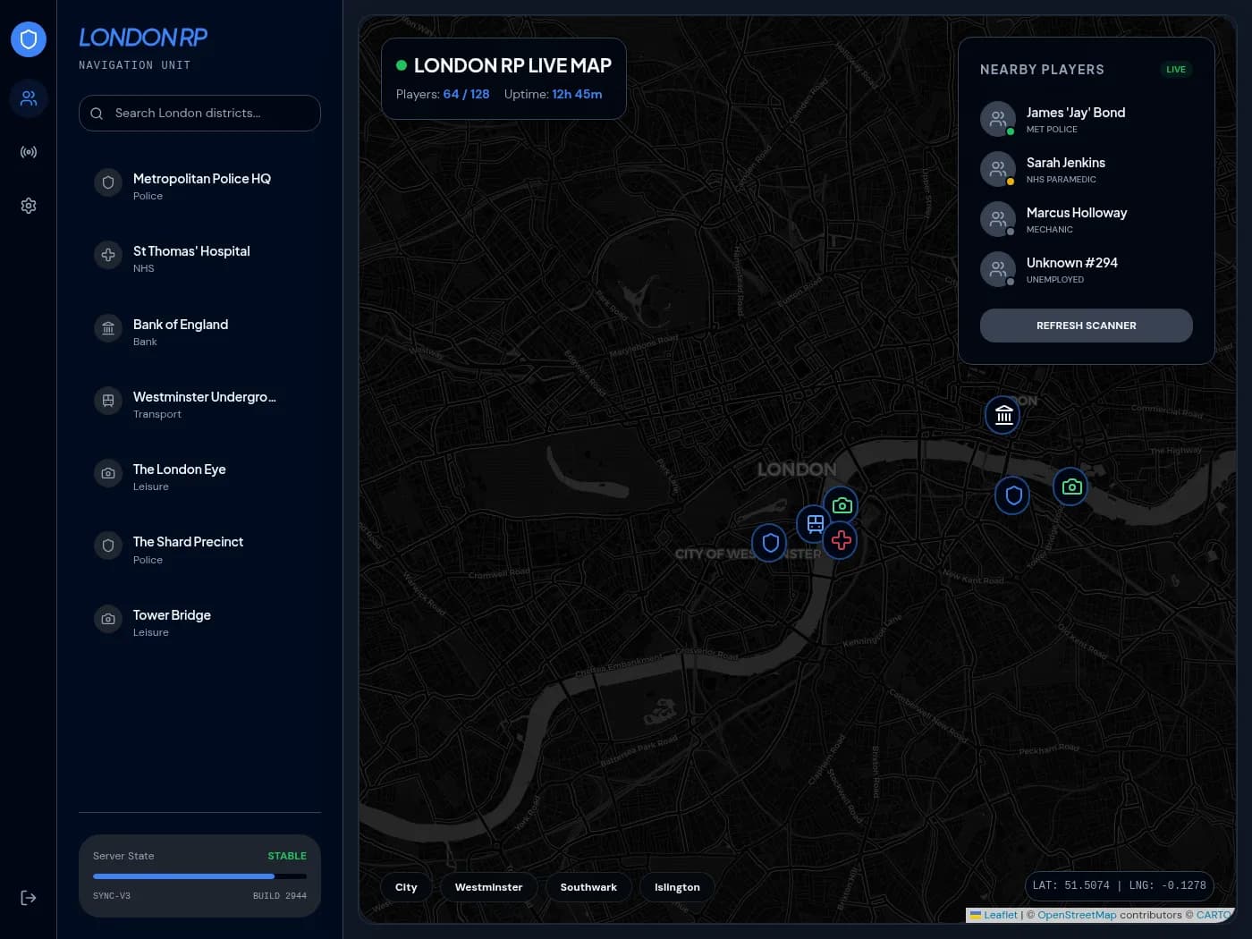London FiveM Mini Map