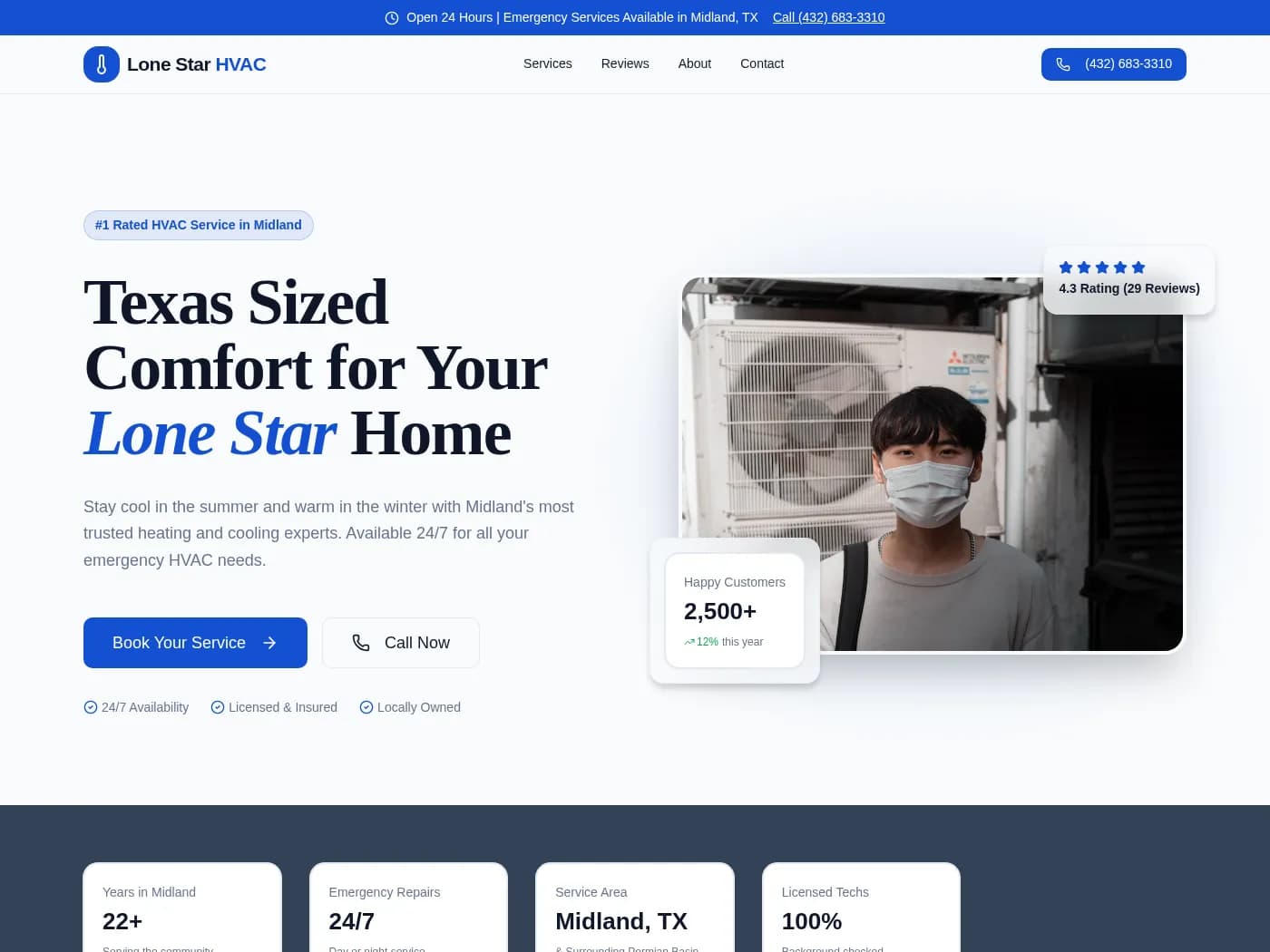 Lone Star HVAC Website