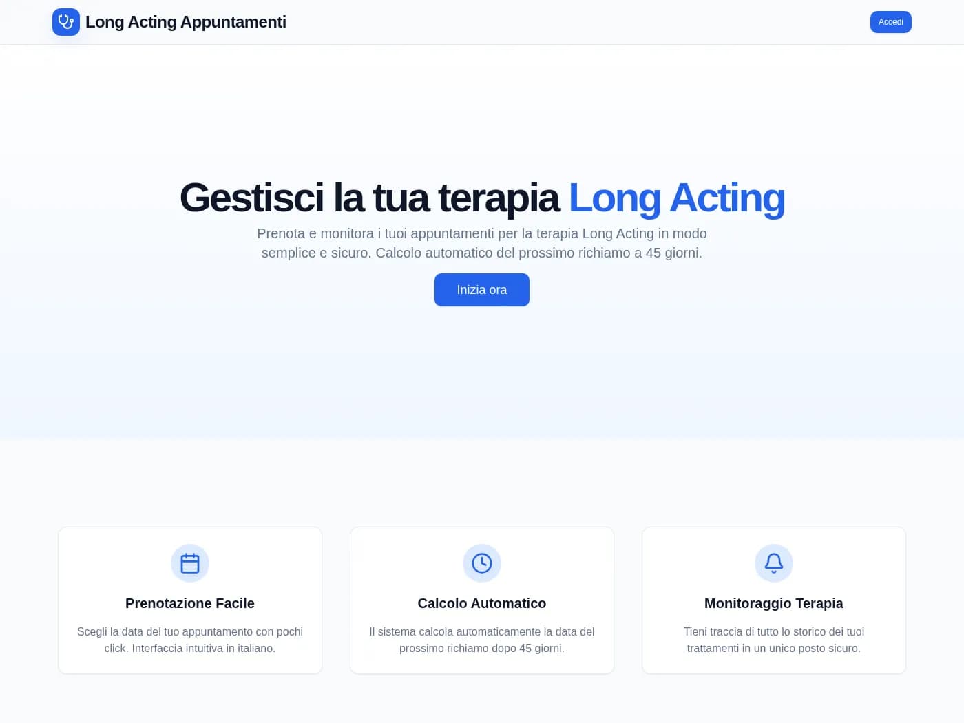 Long Acting Appuntamenti