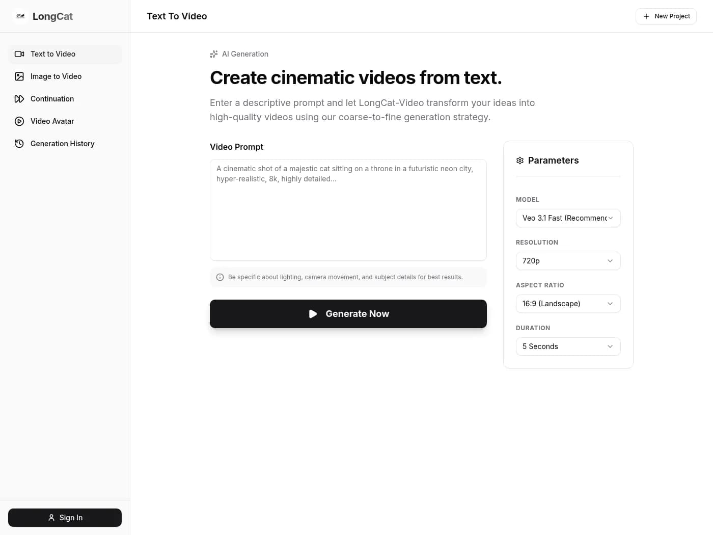 LongCat Video Clone