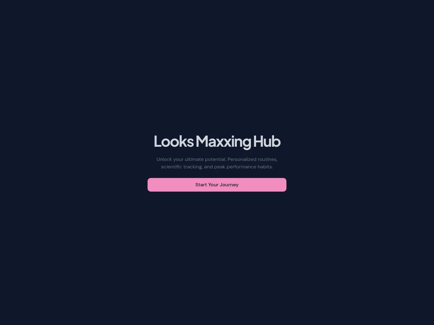 Looks Maxxing Hub