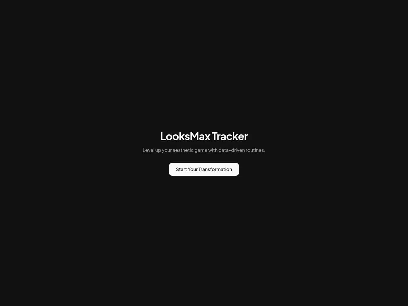 LooksMax Tracker