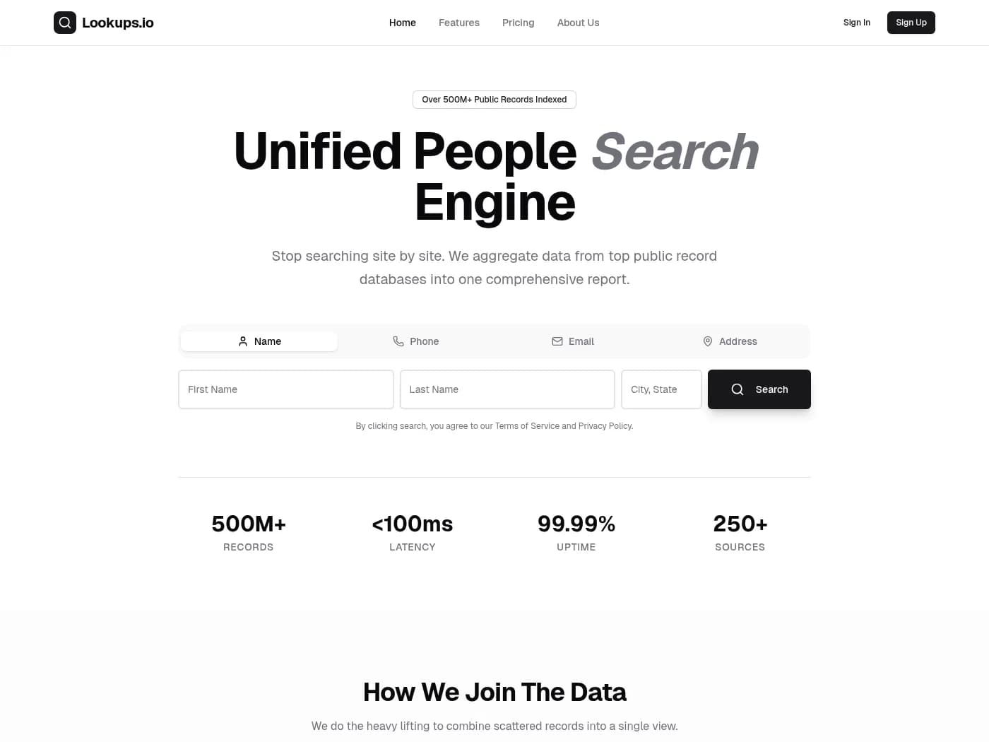 Lookups.io Clone