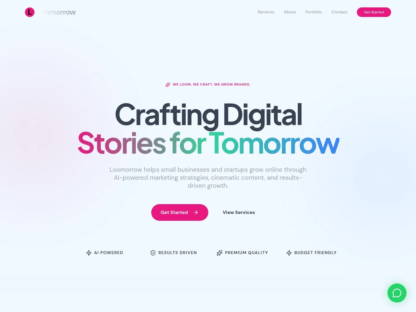 Loomorrow Agency Website