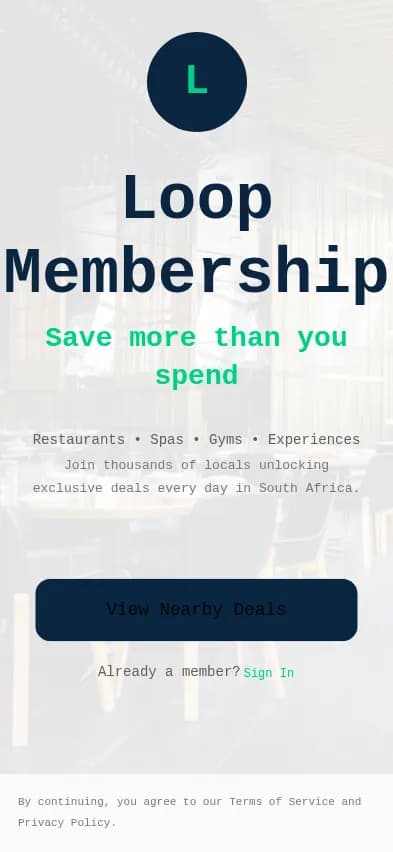 Loop Membership App