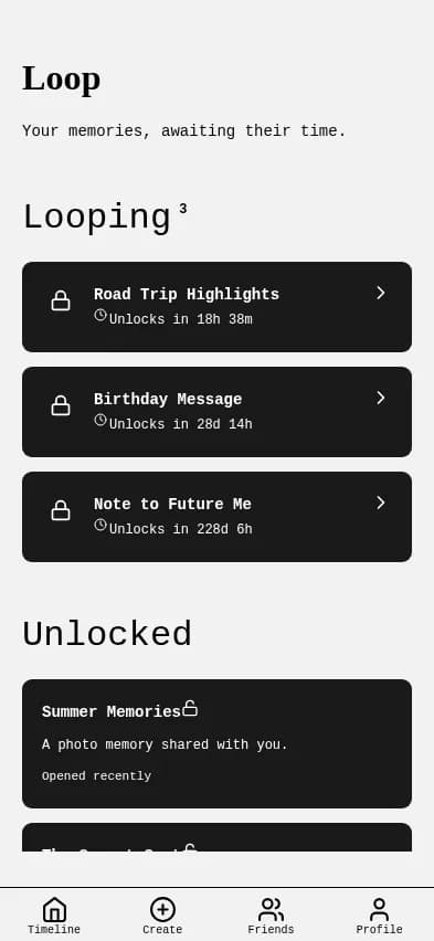 Loop Time Capsule
