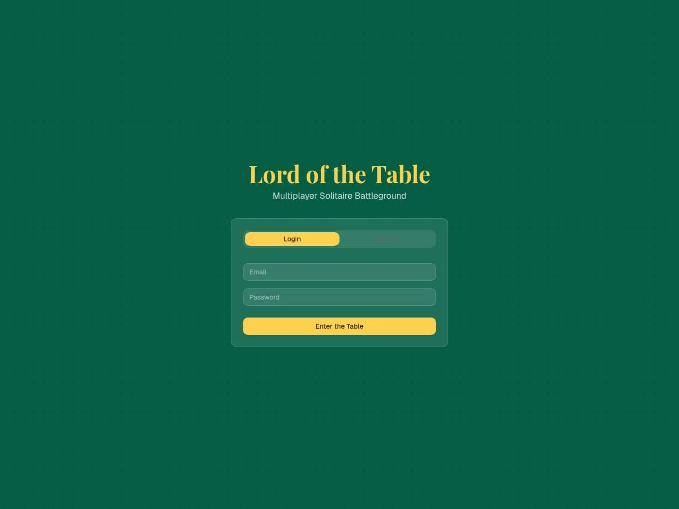 Lord of the Table