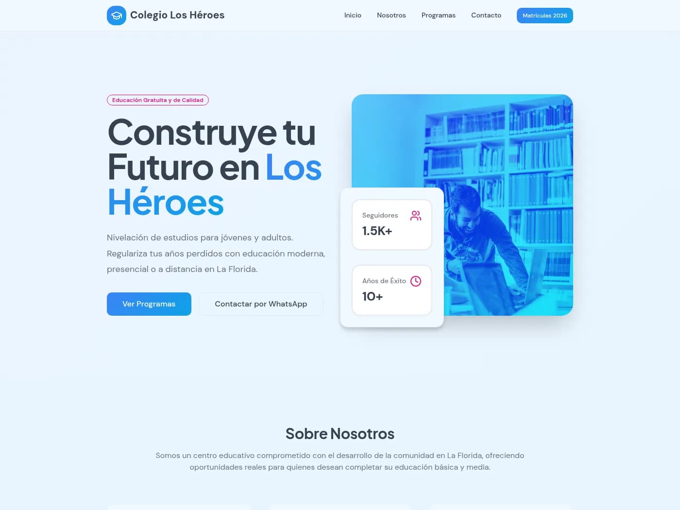 Los Héroes School Web