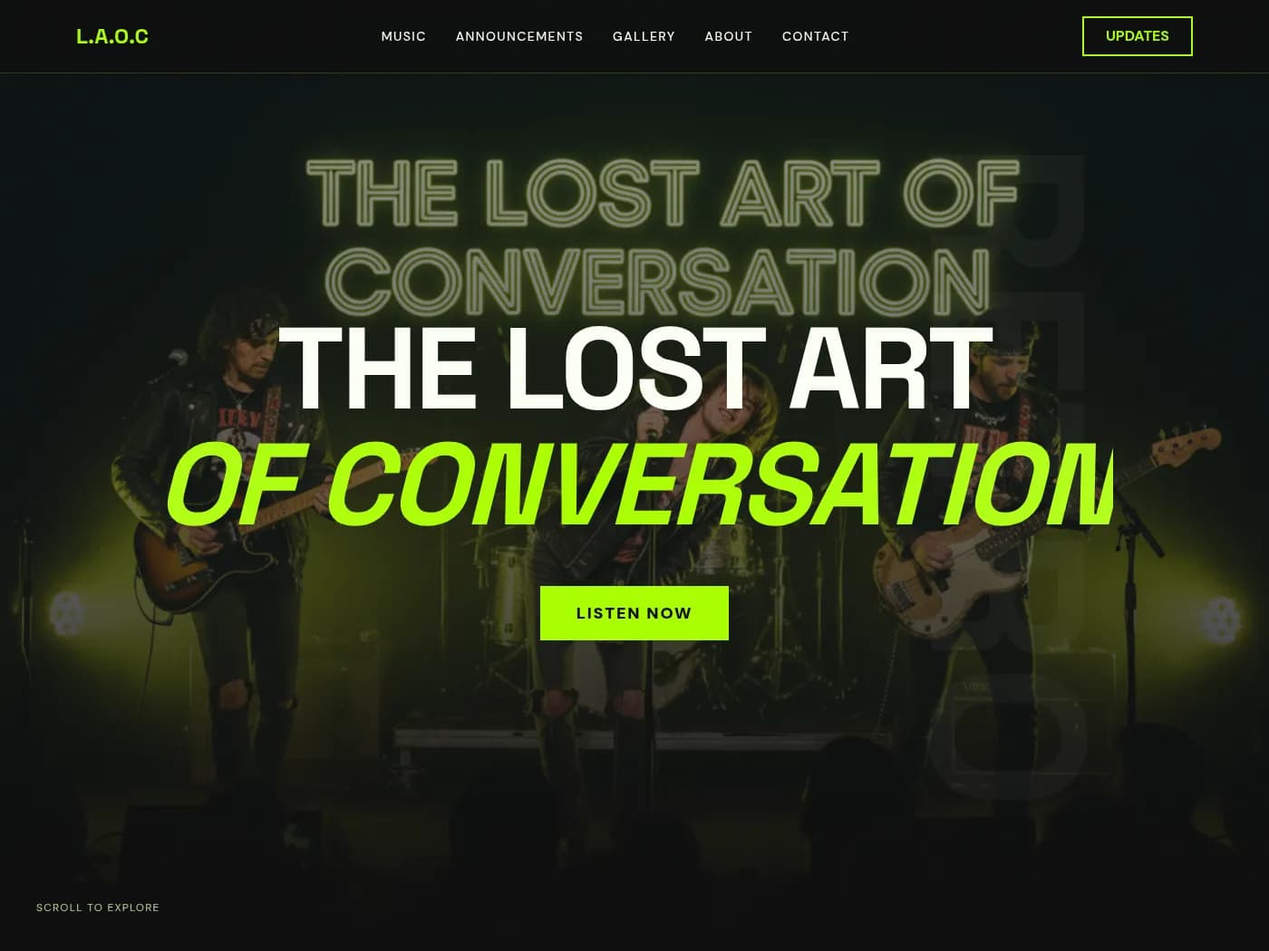 Lost Art Band Site