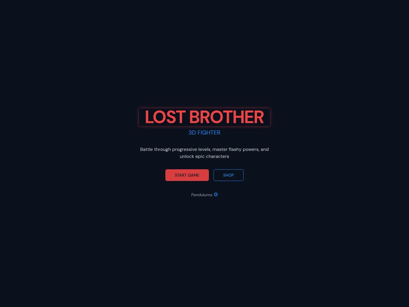 Lost Brother 3D Fighter