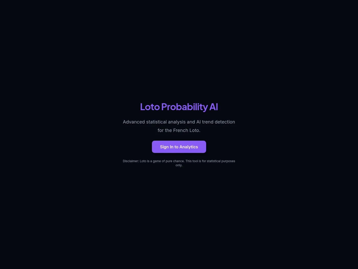 Loto Probability AI