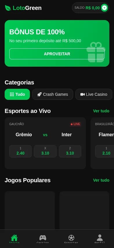 LotoGreen Web Clone