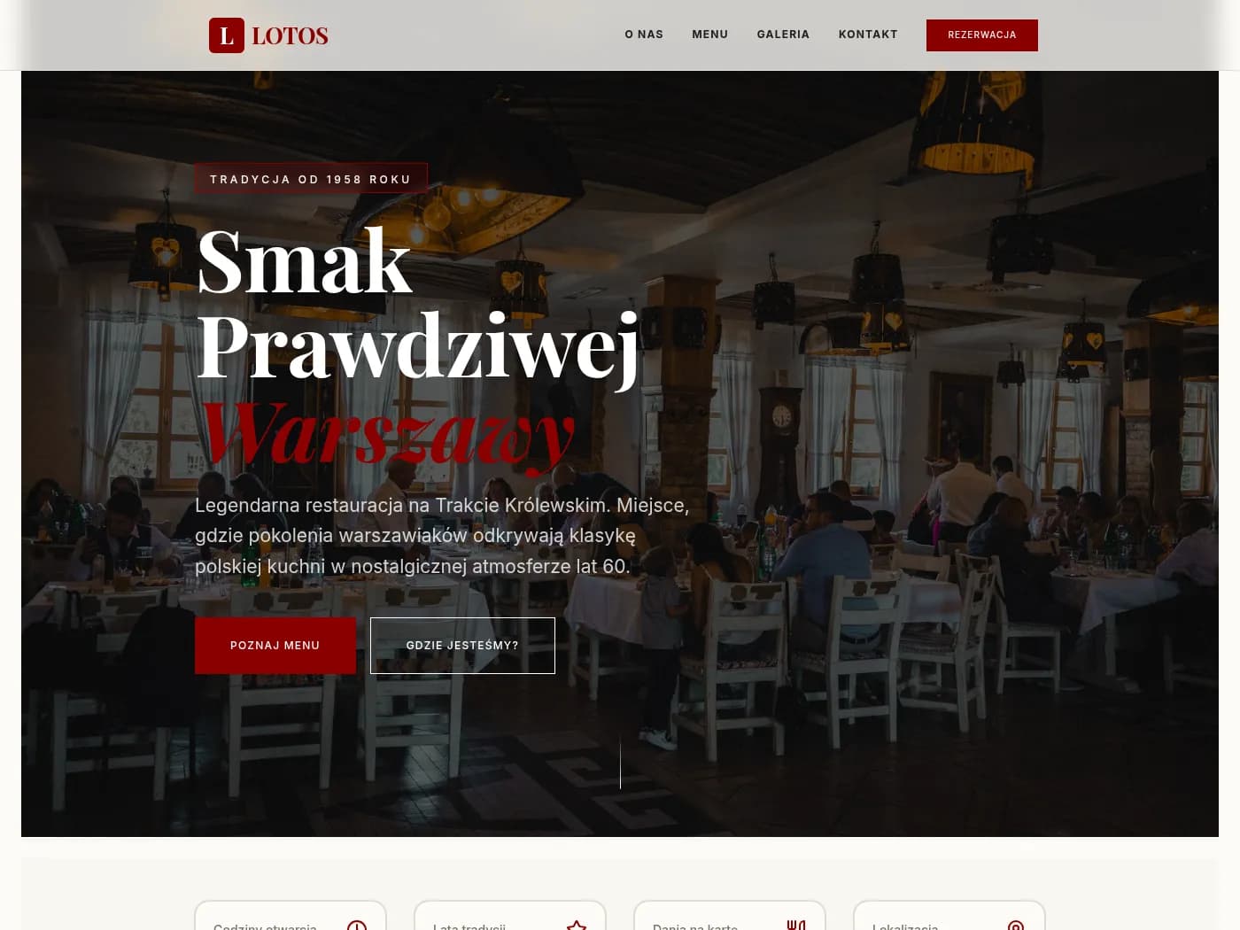 Lotos Restaurant Website