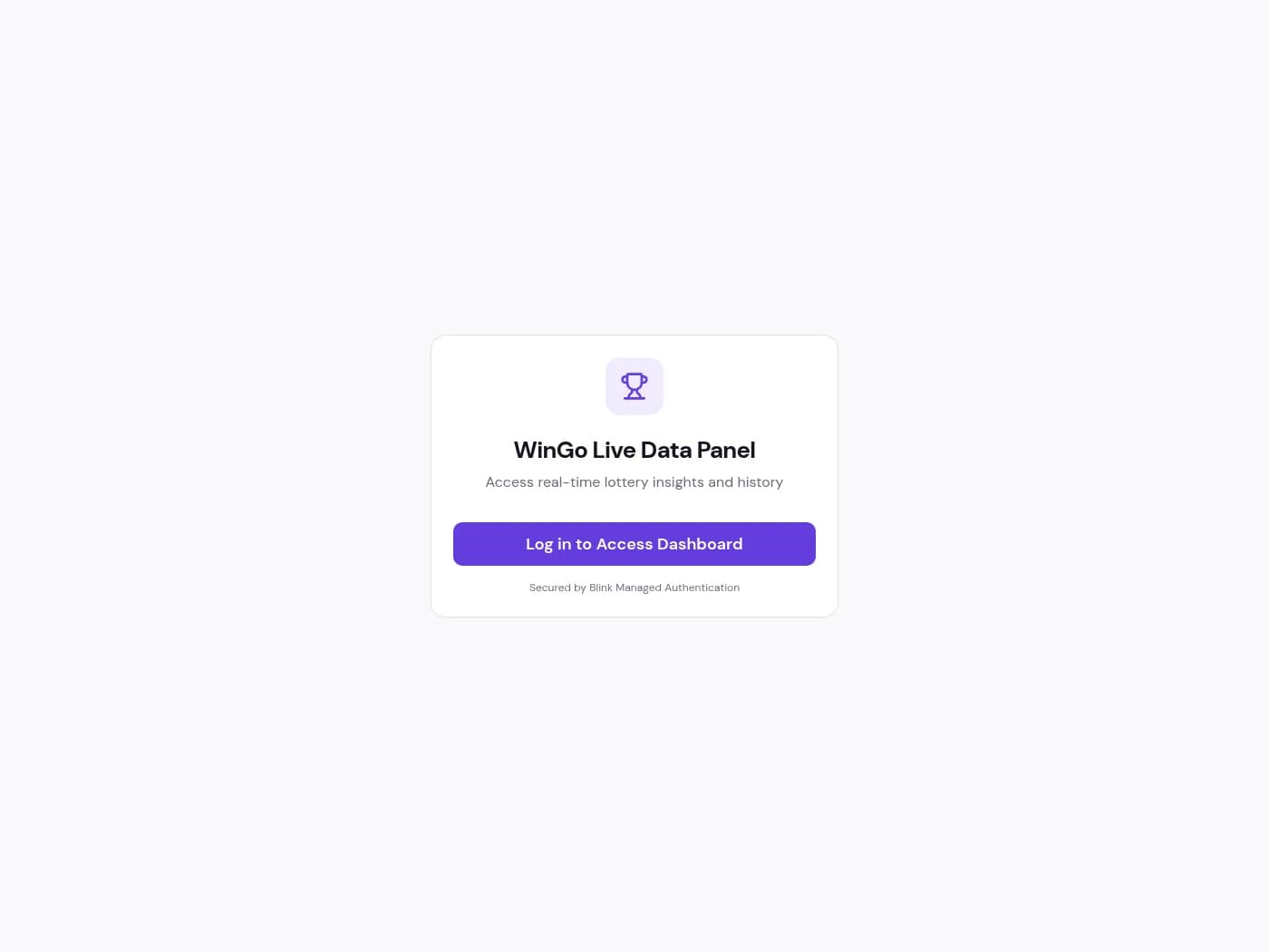 Live Lottery Data Panel