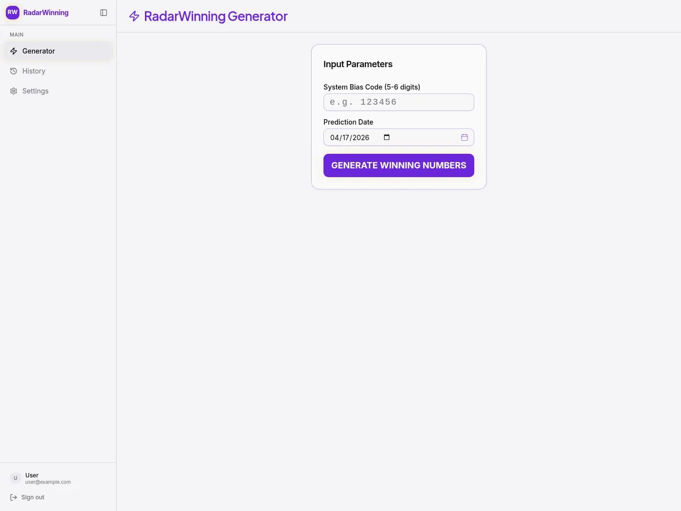System Bias Lottery Picker